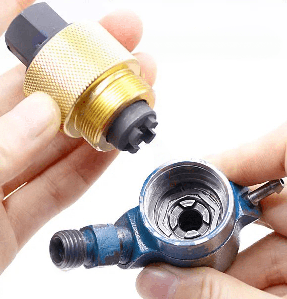 ERIKC Common Rail Piezo Siemens Injector Inner Valve Nut Removal - Inn ...