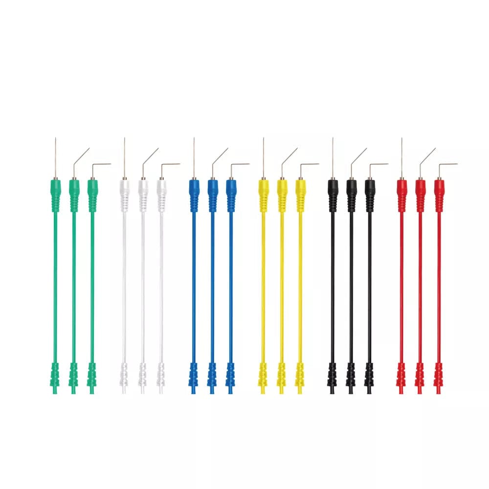 Multimeter Back Probes 18 pieces - Super thin set in 3 angles and 6 co ...