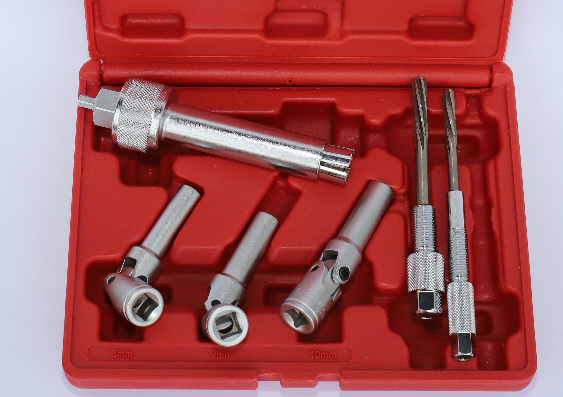 Diesel Glow Plug Socket Set with Specialised Puller, 2 decarbonising d ...