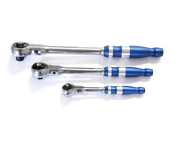 Warren & Brown 3 pc Swivel Head Ratchet Set - Durable 100 Teeth Gear D ...